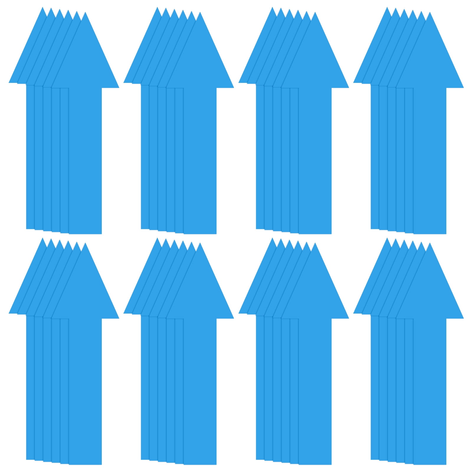 Uxcell 48-Pack Arrow Sticker, 6 Inch PVC Self Adhesive Arrow Sign for ...