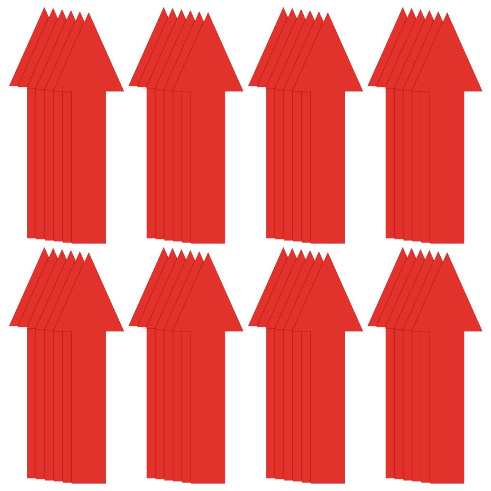 Uxcell 48-Pack Arrow Sticker, 6 Inch PVC Self Adhesive Arrow Sign for ...