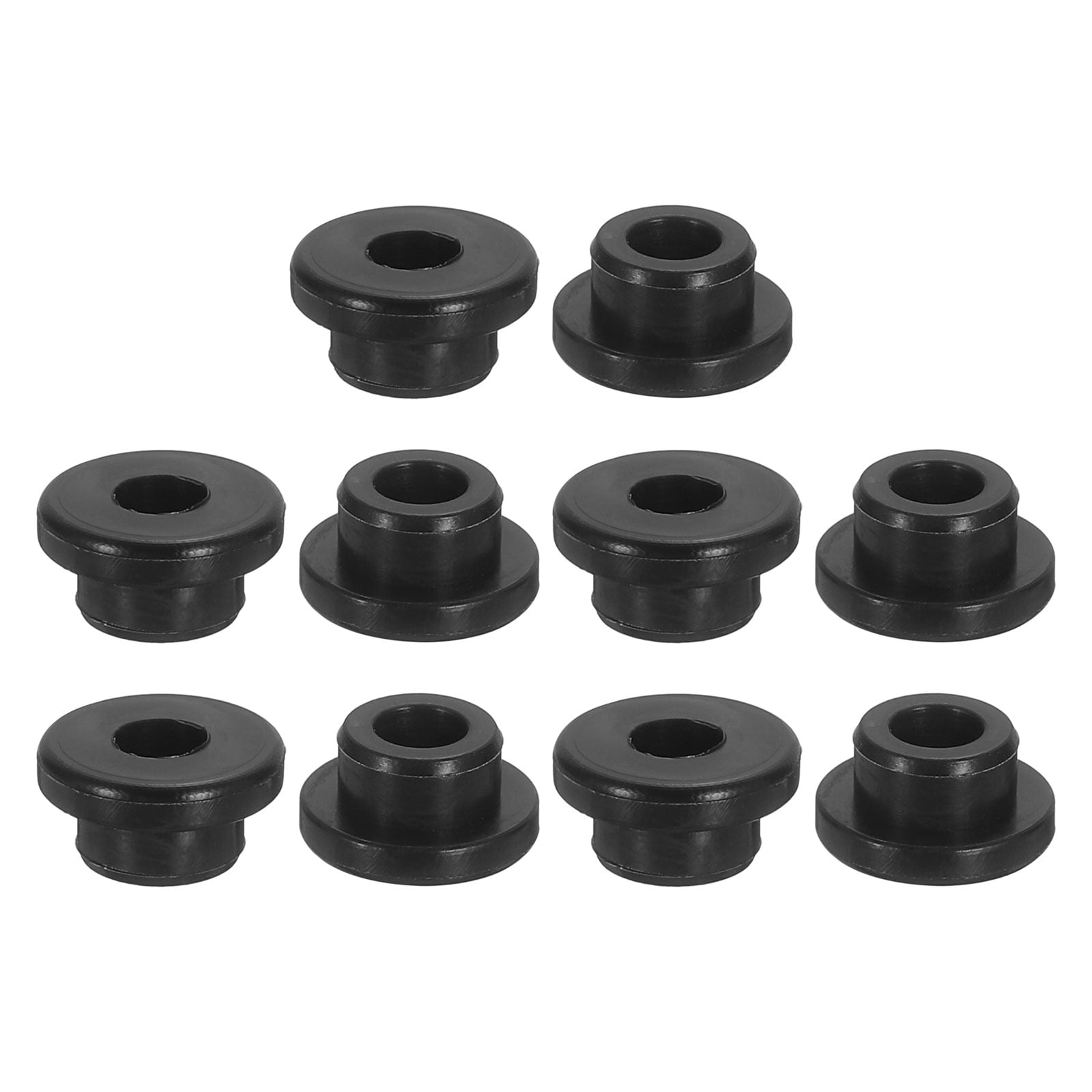 Uxcell 48Pack Rubber Grommets 5mm Drill Hole, 3mm ID Top Hat Hole Plug ...
