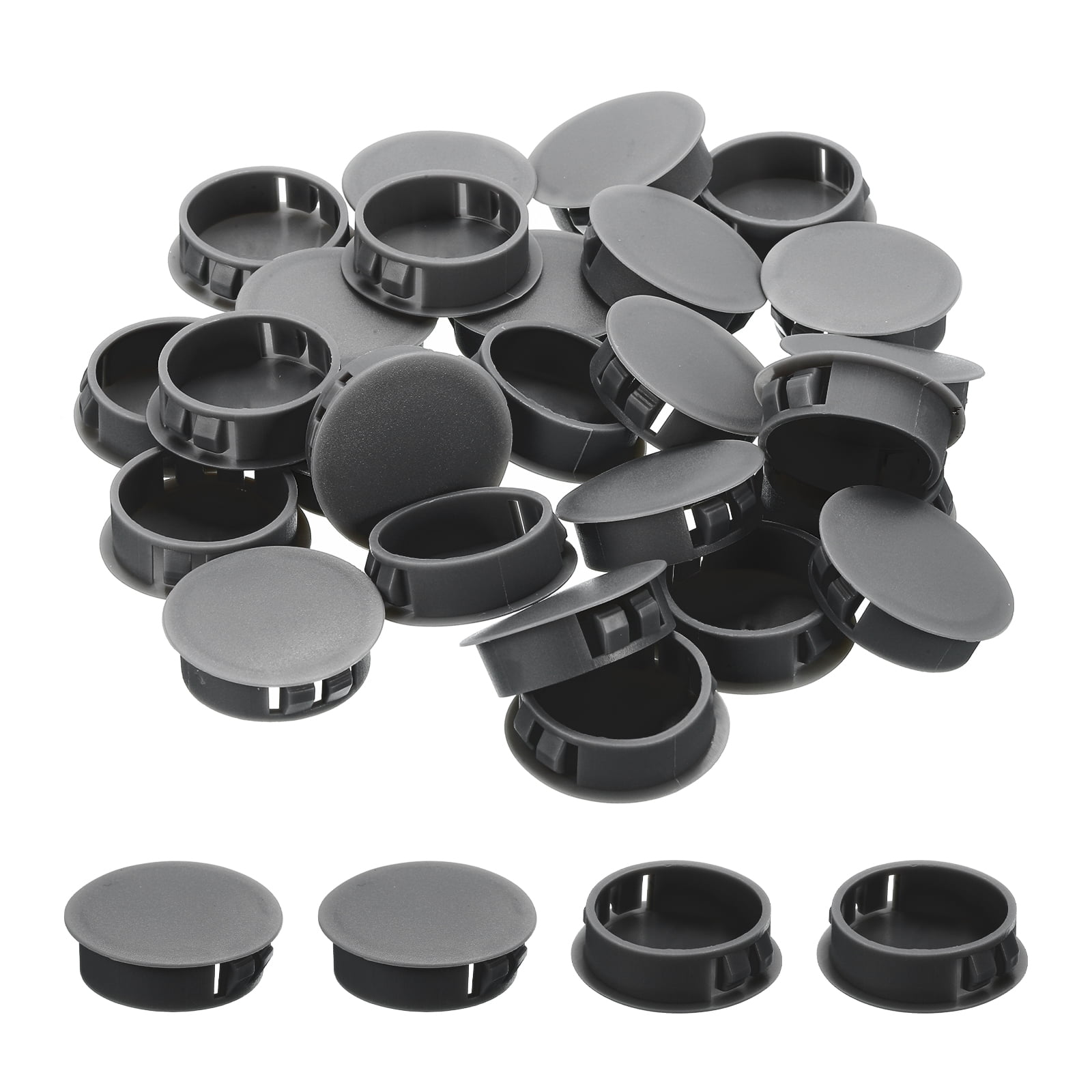 Uxcell 48Pcs Plastic Hole Plugs, 1 1/2" x 7/16"(DxH) Hole Cover Tubing ...