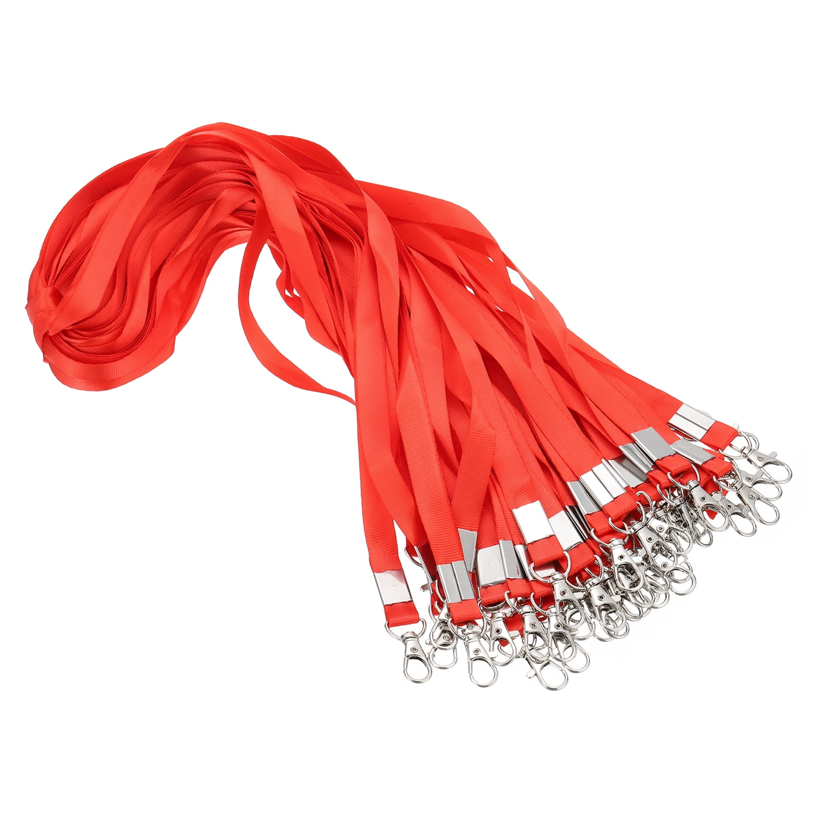 Uxcell 48cm Lanyards Bulk, 100Pcs Teacher Lanyards for ID Badges Keys ...