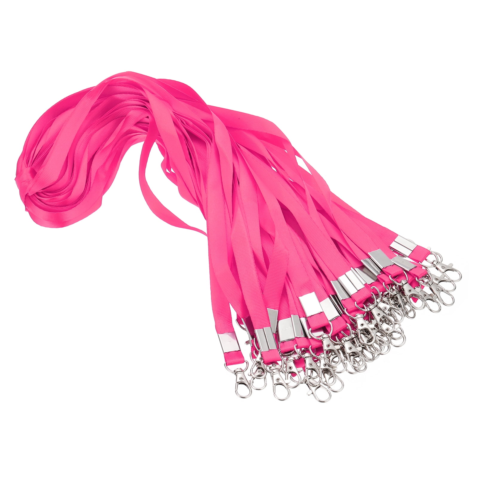 Uxcell 48cm Lanyards Bulk, 50Pcs Teacher Lanyards for ID Badges Keys ...