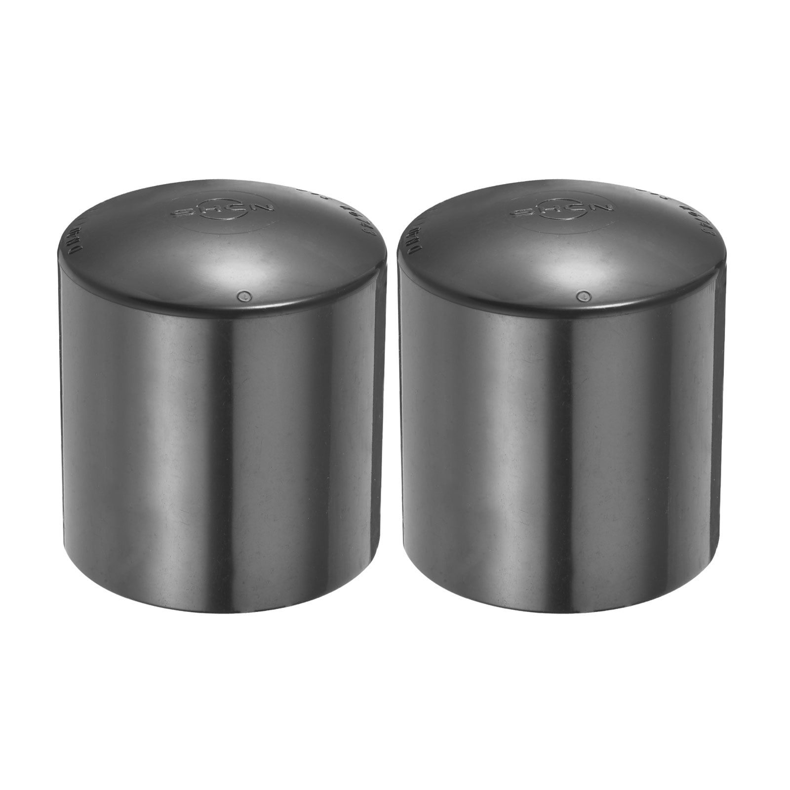 Uxcell 48mm ID Plug PVC Adapter Fitting Pipe End Cap Socket, Black 2 ...