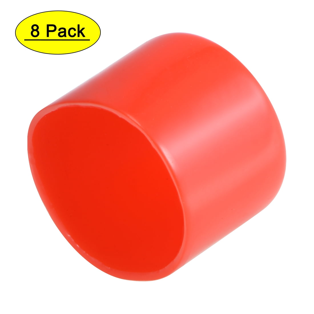 Uxcell 48mm ID Red Screw Thread Protectors Vinyl End Caps 8 Pack ...