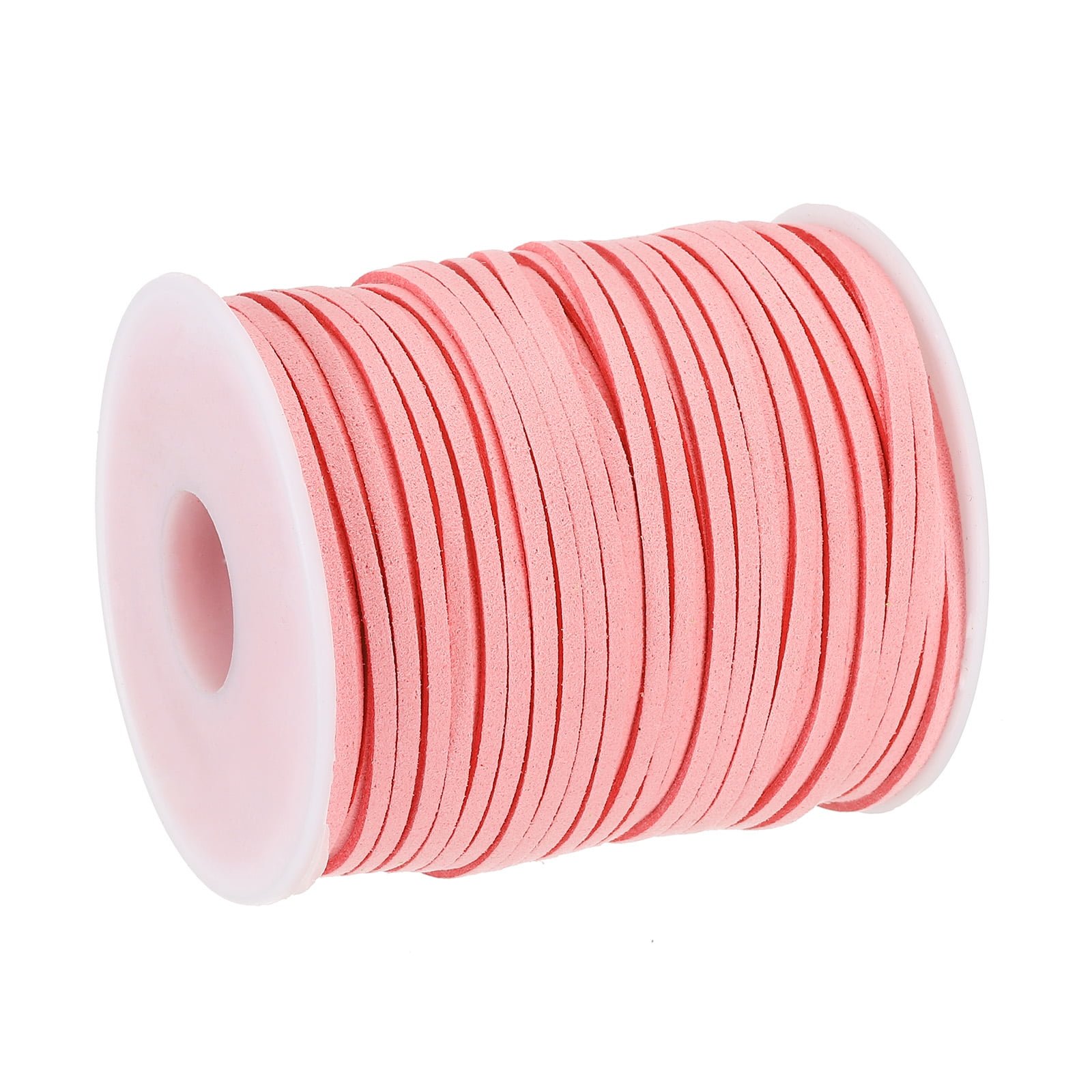 Uxcell 49.21 Yards 2.6mm Flat Leather Cord Suede String for DIY Crafts ...