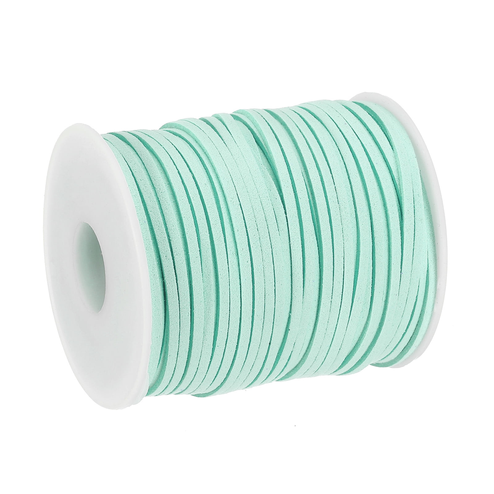 Uxcell 49.21 Yards 2.6mm Flat Leather Cord Suede String for DIY Crafts ...