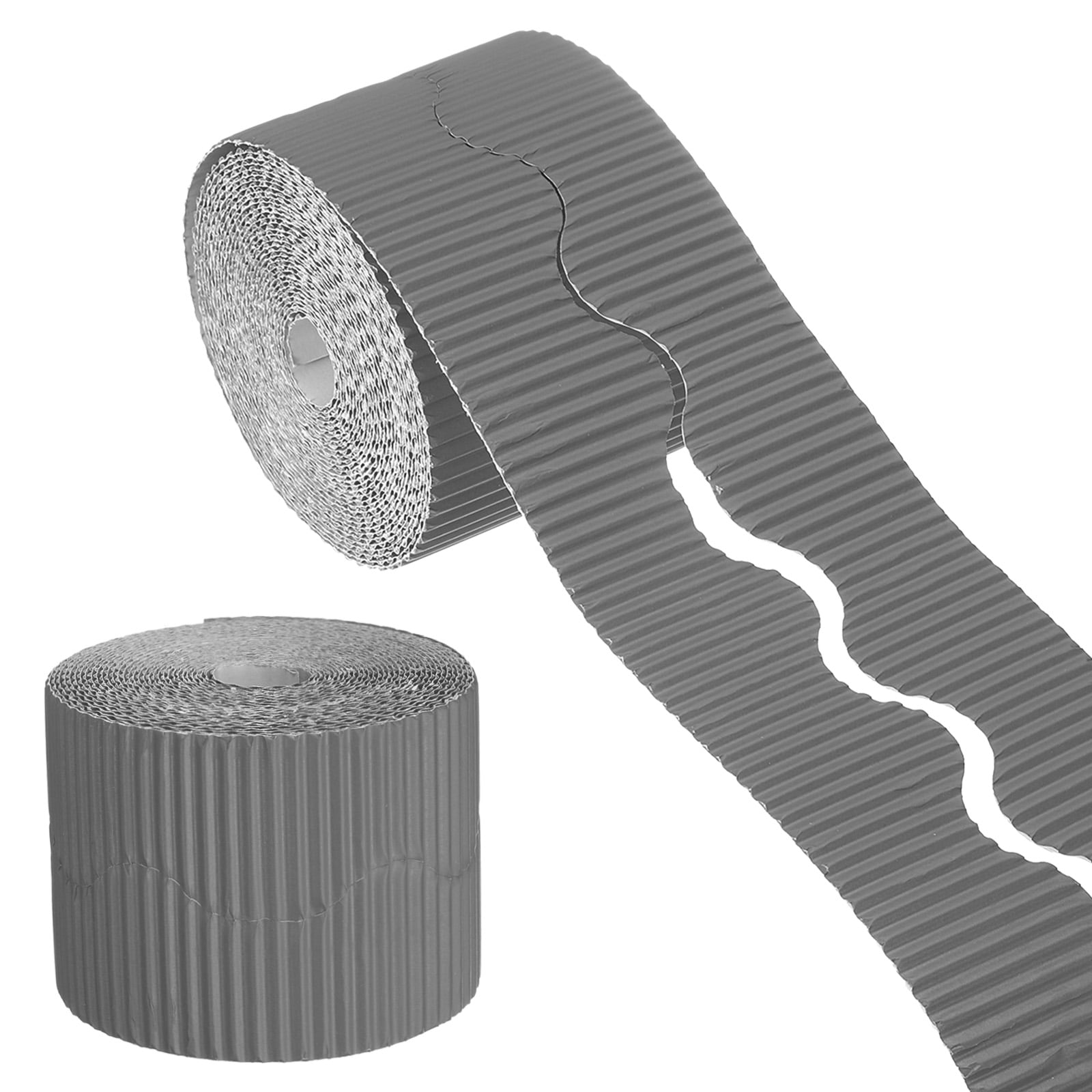 Uxcell 49.2ft Bulletin Board Border, Corrugated Paper Decorative Wavy ...