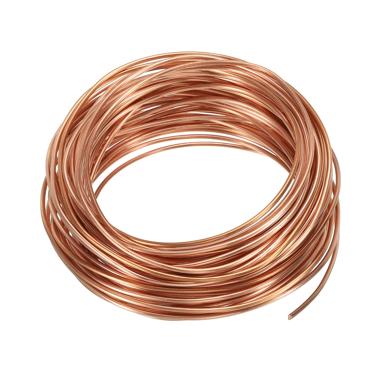Uxcell 49 Feet Solid Bare Copper Wire 14 Gauge 99.9% Pure Copper Wire ...