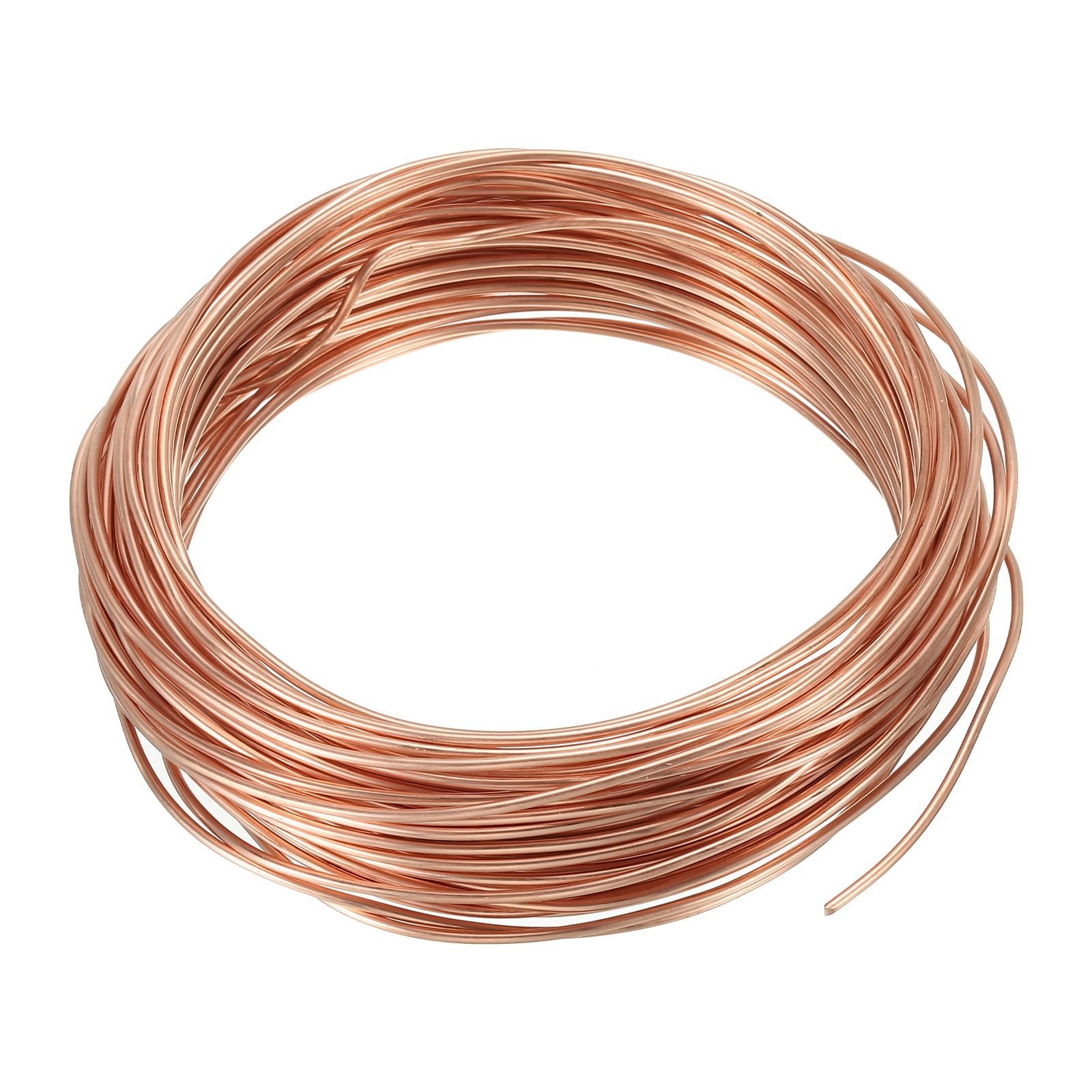 Uxcell 49 Feet Solid Bare Copper Wire 17 Gauge 99.9% Pure Copper Wire 1 ...