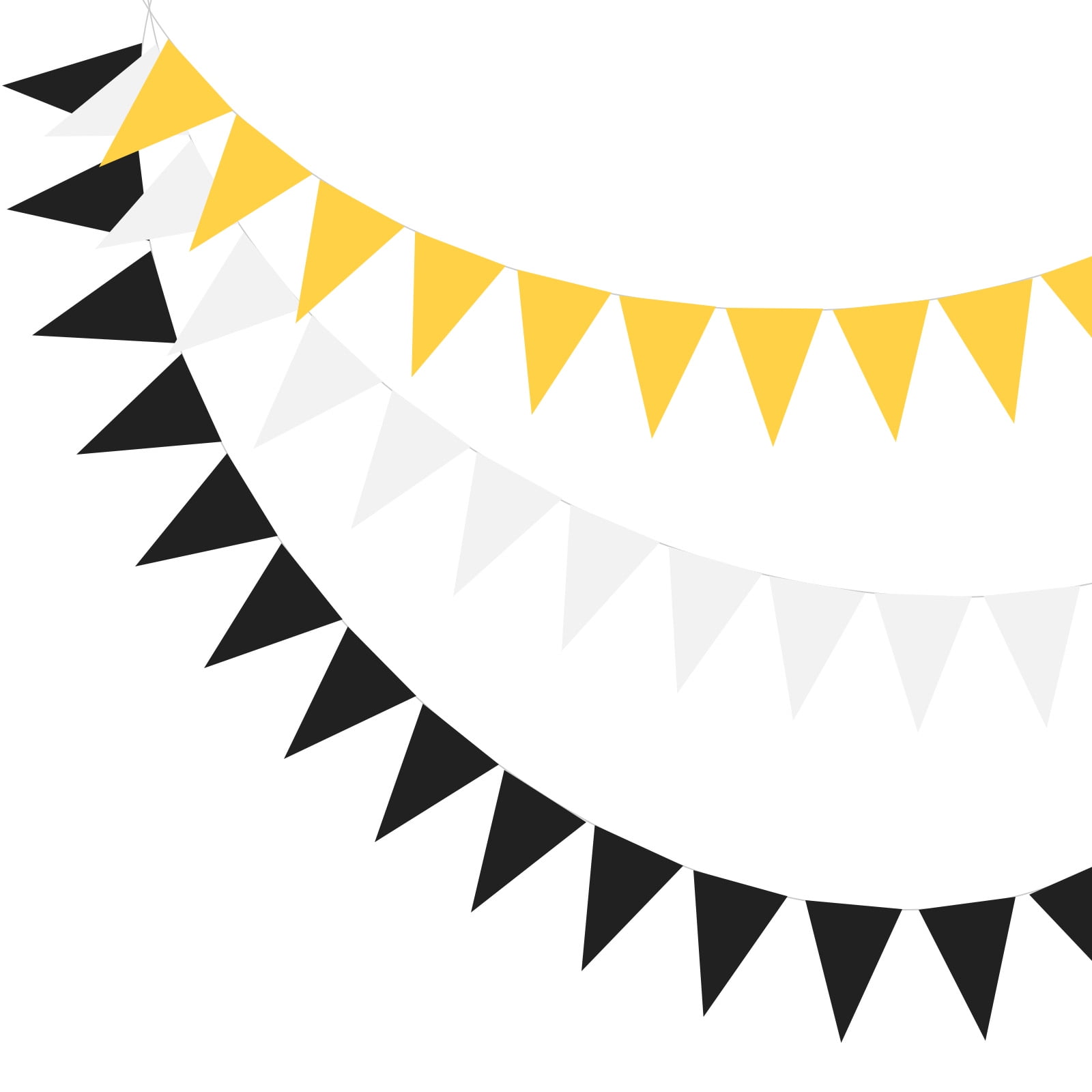 Uxcell 49ft Pennant Banner Flags, Felt Fabric Pennant Flags for ...
