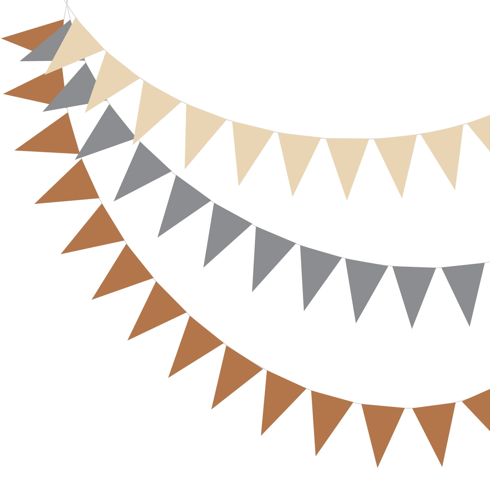 Uxcell 49ft Pennant Banner Flags, Felt Fabric Pennant Flags for ...