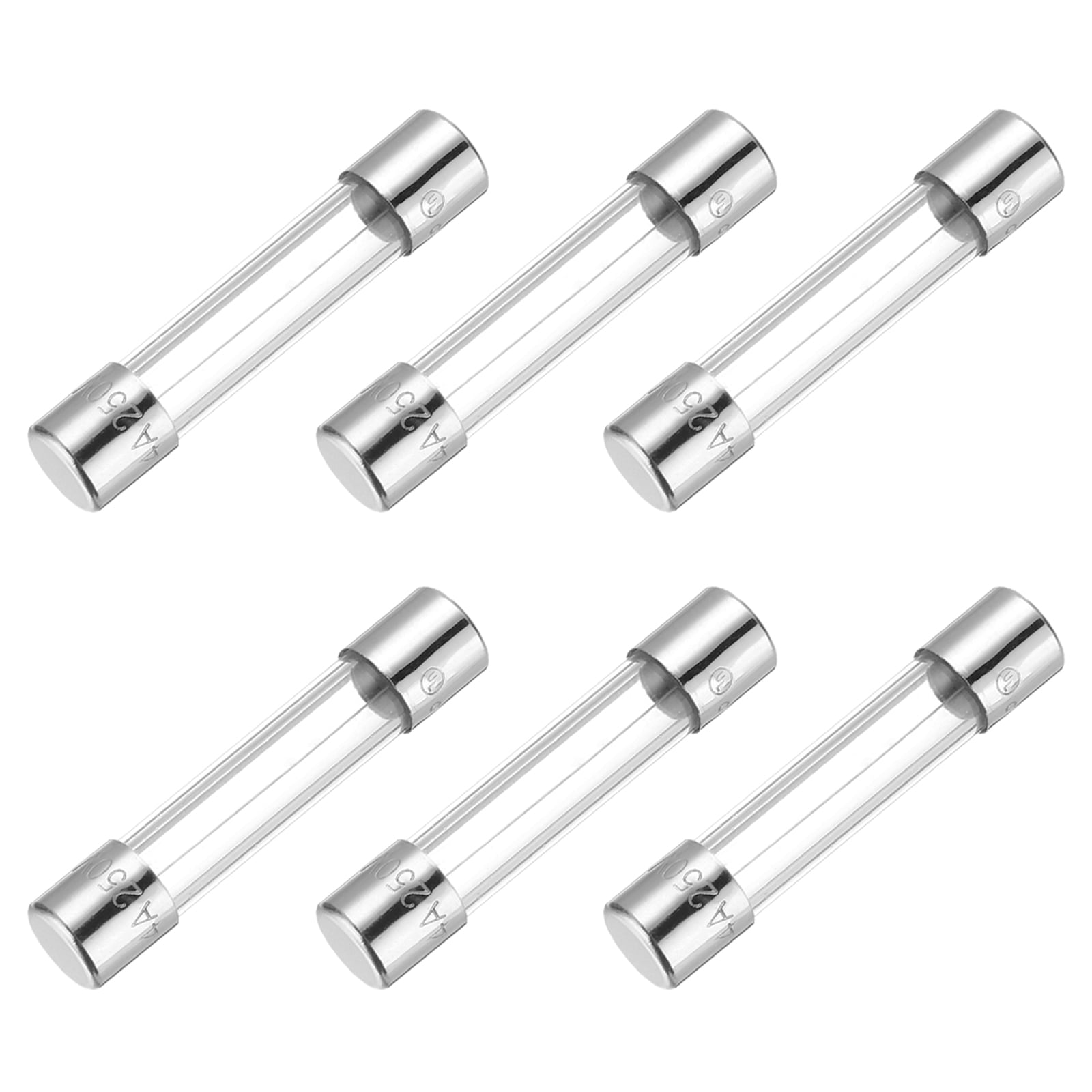 Uxcell 4A 250V Glass Fuse 6x30mm Time Delay Fuse UL Listed Slow Blow ...