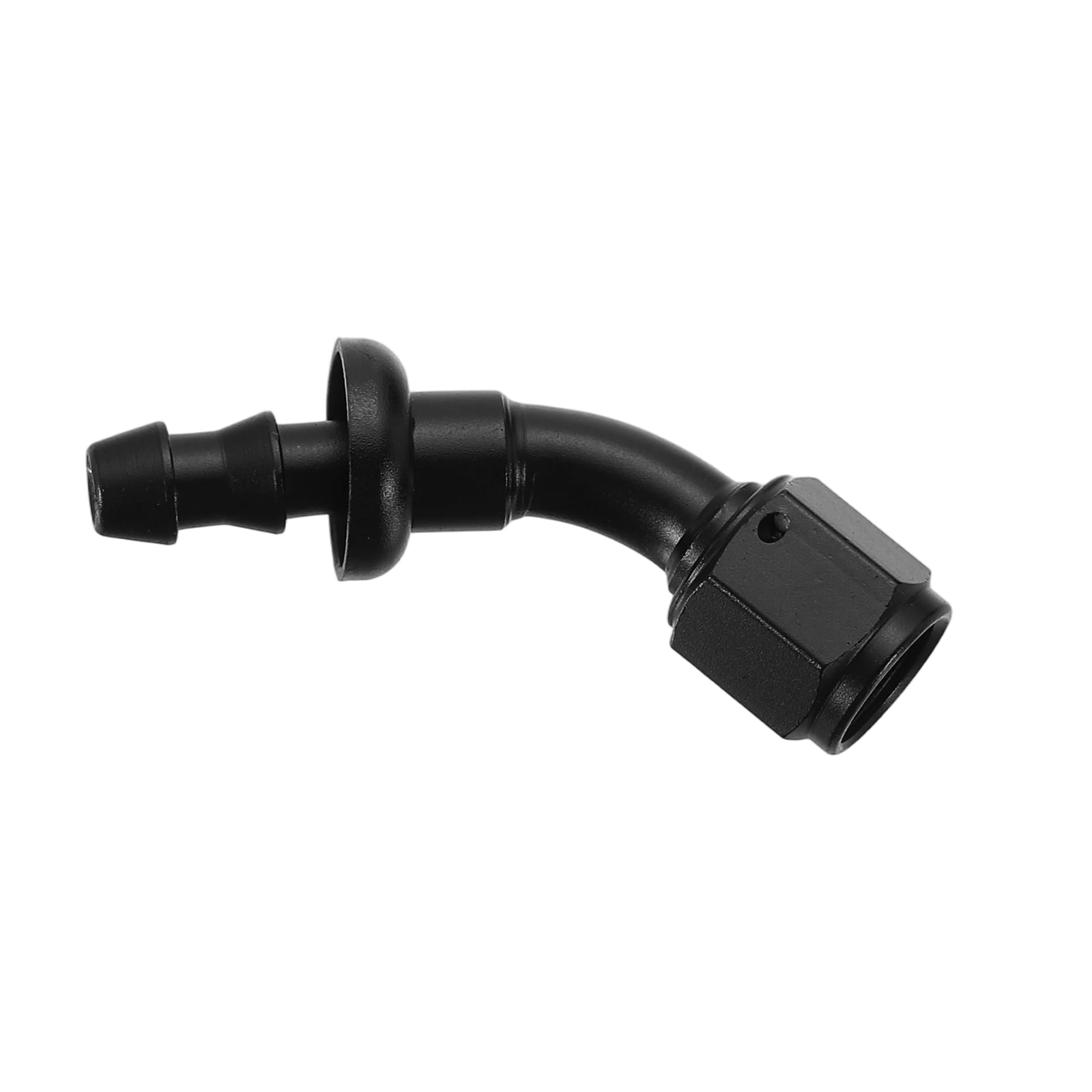 Uxcell 4AN 45 Degree Straight Push Lock Hose Fitting End Aluminum ...