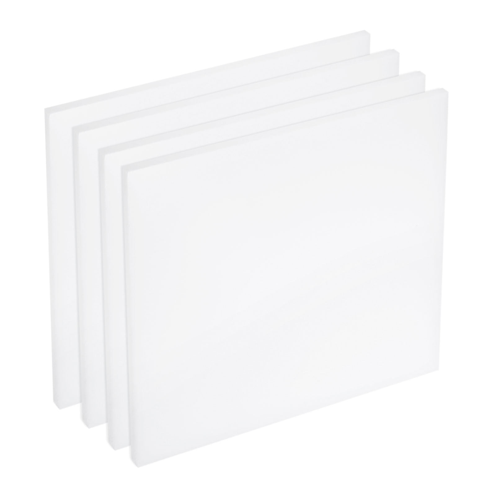 Uxcell 4PCS HDPE Plastic Sheet 3/4" Thick, 4" x 4" High Density ...