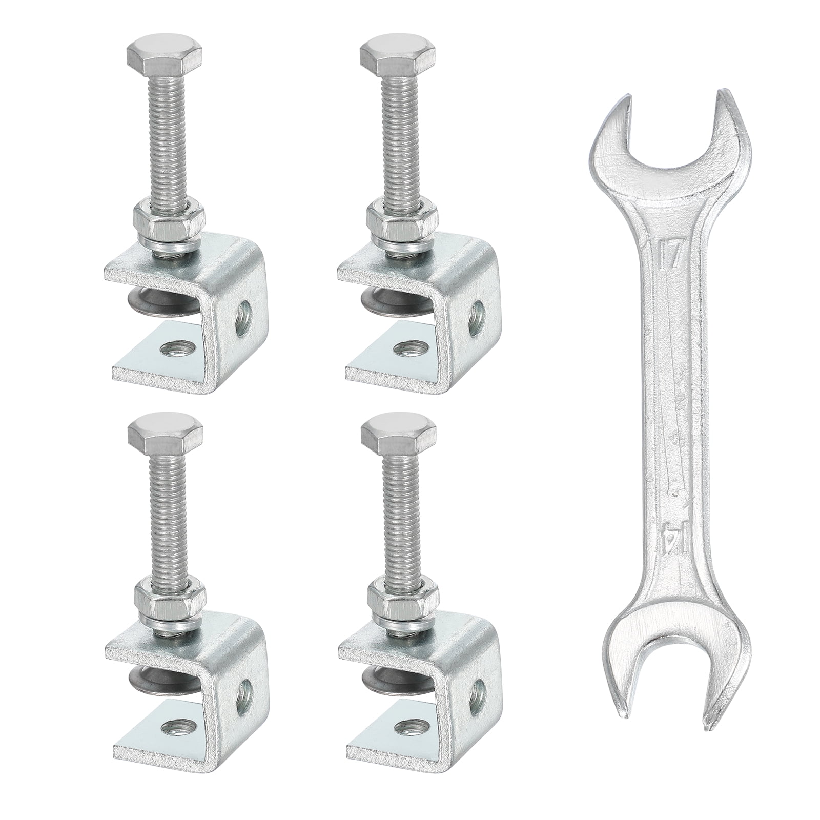 Uxcell 4PCS Stainless Steel C Clamps Mini 0.79" (20mm) Wide Jaw Opening ...