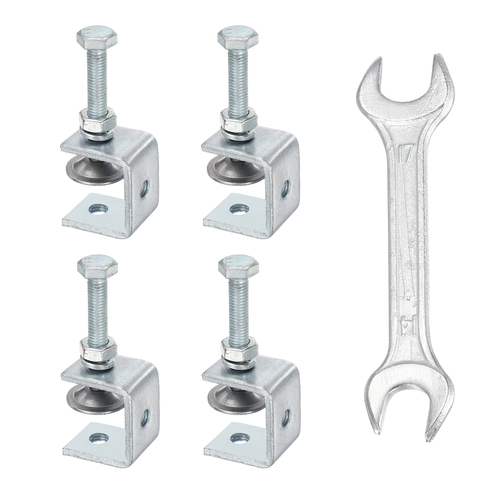 Uxcell 4PCS Stainless Steel C Clamps Mini 1.18" (30mm) Wide Jaw Opening ...