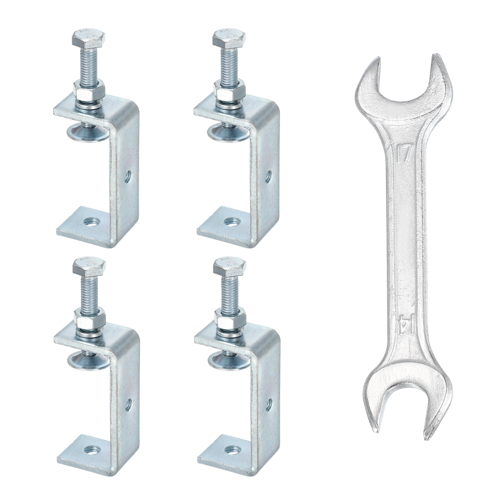 Uxcell 4PCS Carbon Steel C Clamps Mini 2-3/4" (75mm) Wide Jaw Opening ...