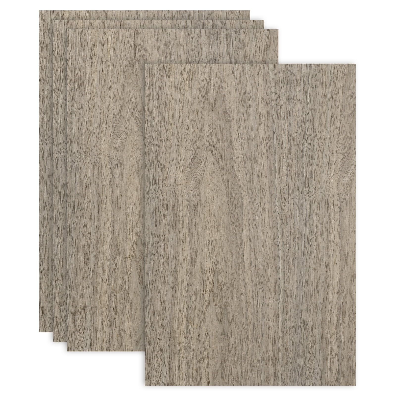 Uxcell 4PCS Walnut Plywood Sheets, 12 x 18 x 1/8 Inch Unfinished Wood ...