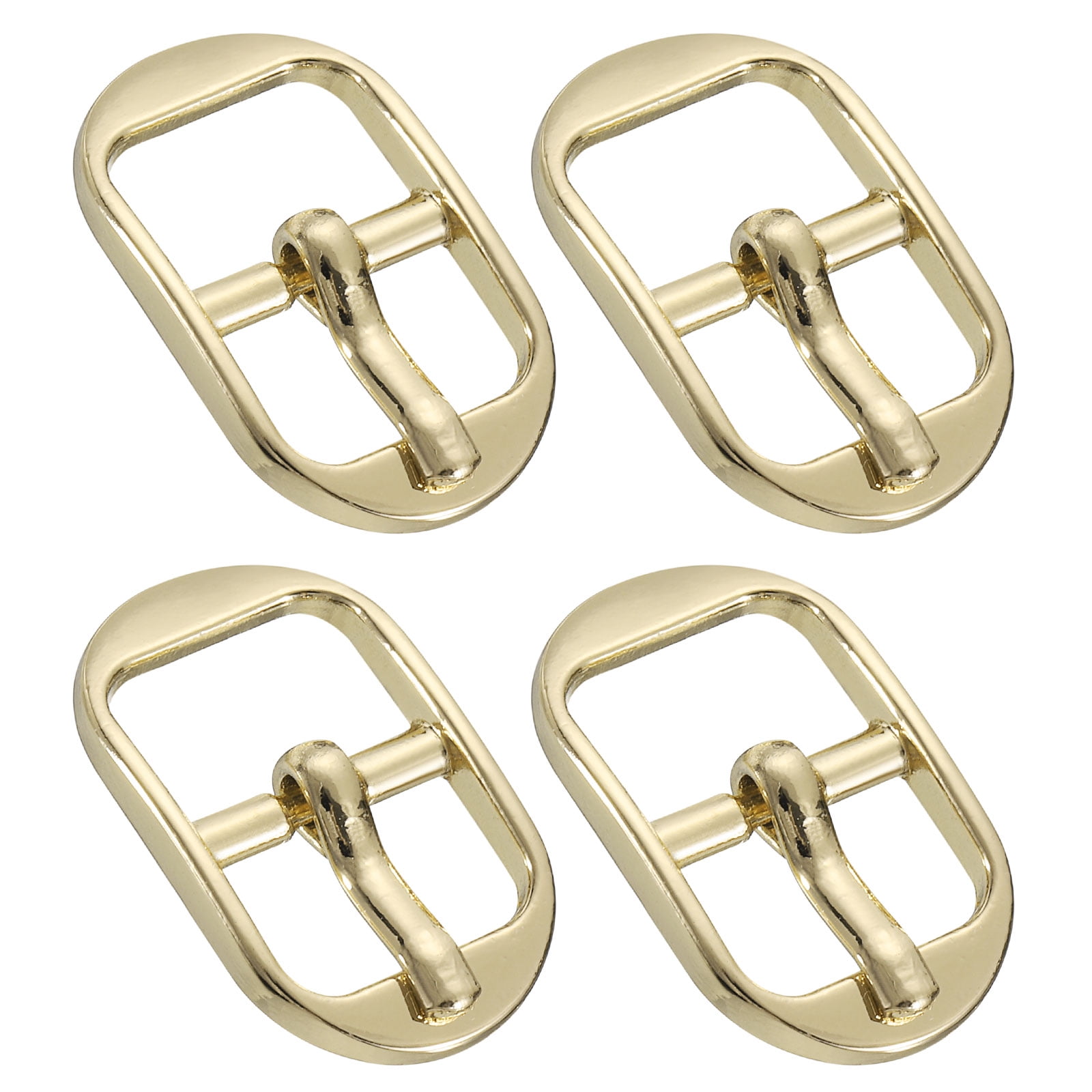 Uxcell 4Pack 0.51" Single Prong Belt Buckle Oval Center Bar Buckles for ...