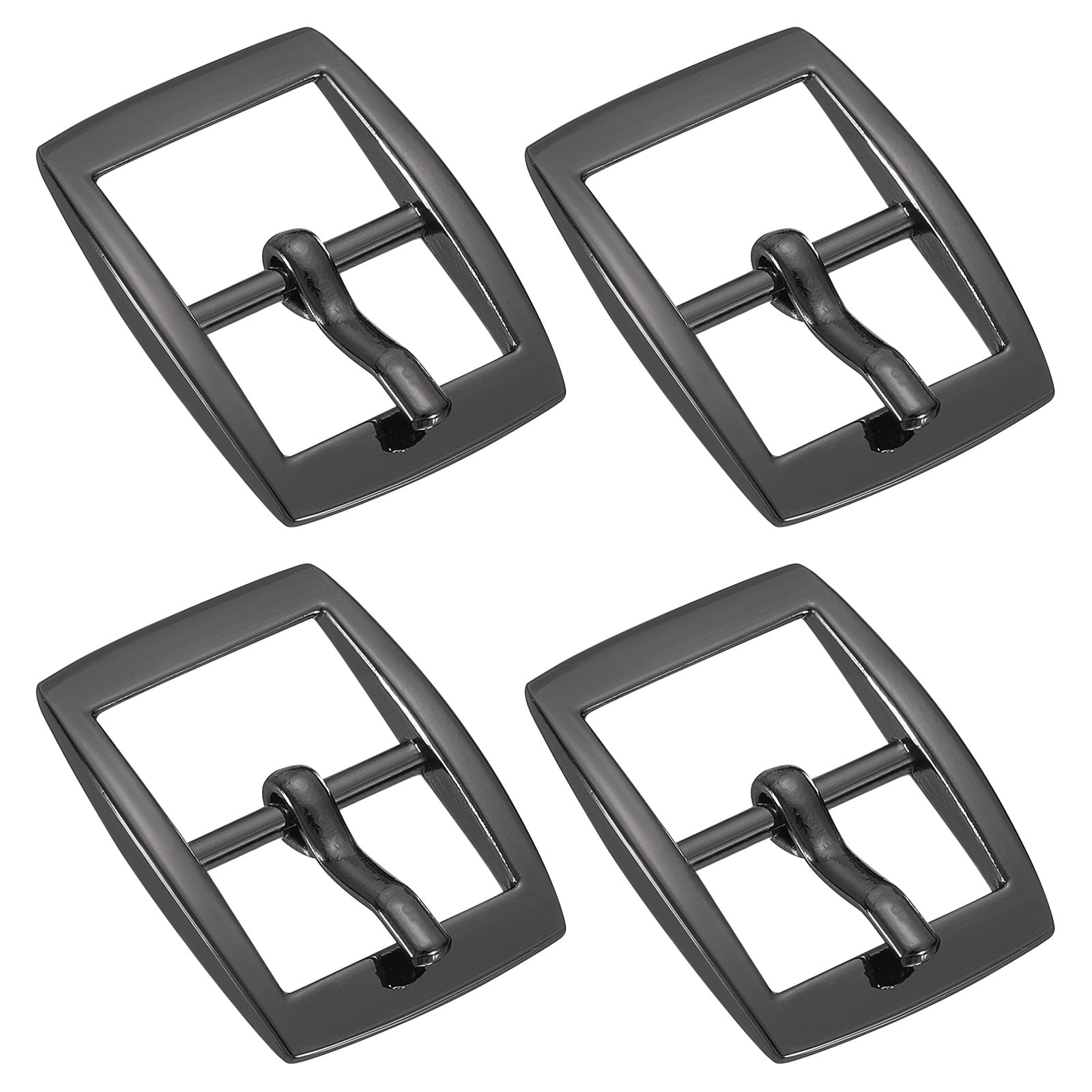 Uxcell 4Pack 0.63" Single Prong Belt Buckle Oval Center Bar Buckles for ...