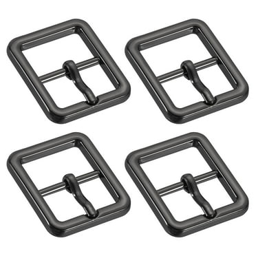 Uxcell 4Pack 1.5" Single Prong Belt Buckle Oval Center Bar Buckles for ...