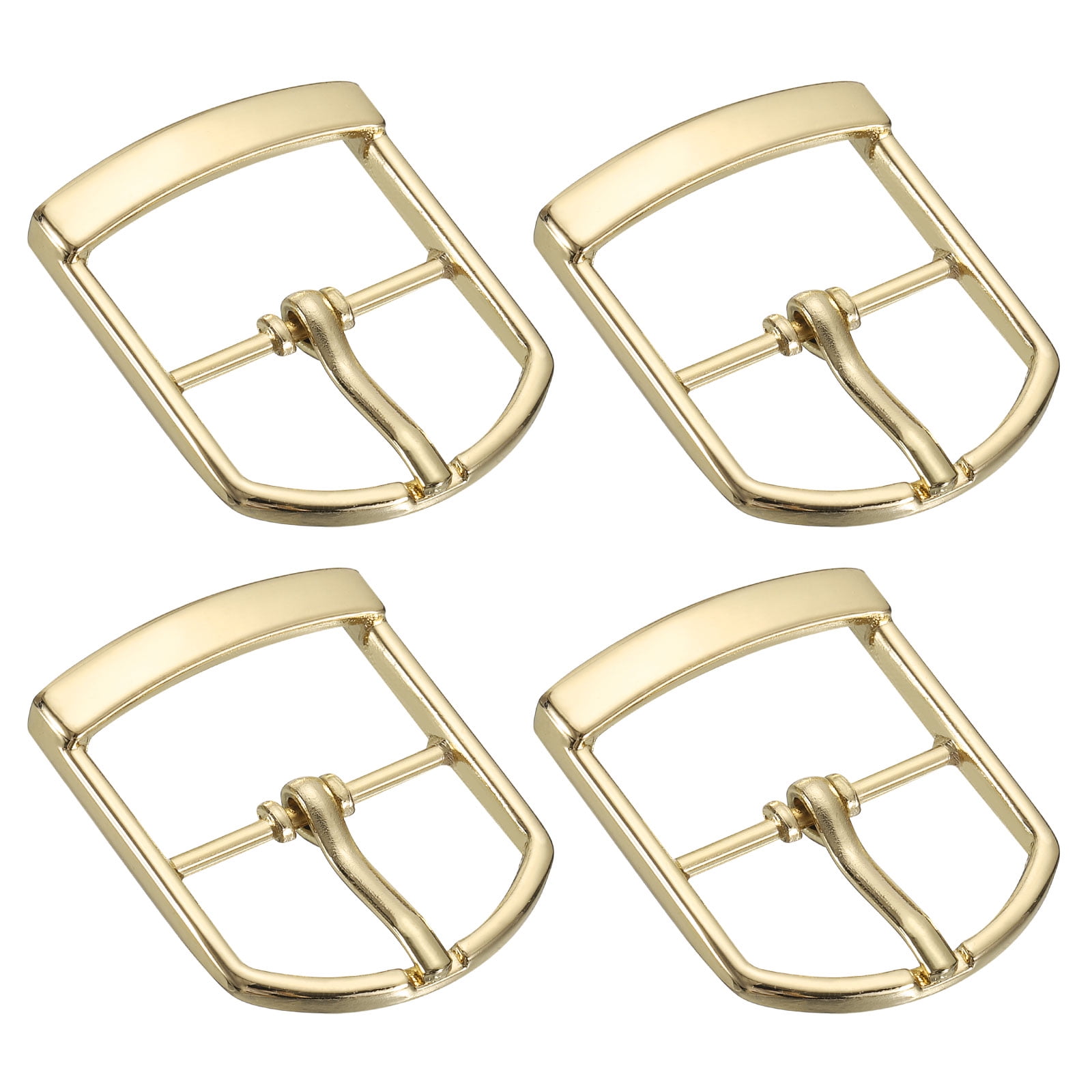 Uxcell 4Pack 0.98" Single Prong Belt Buckle Oval Center Bar Buckles for ...