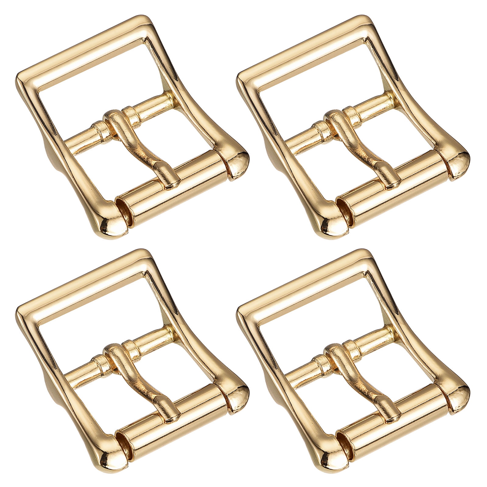 Uxcell 4Pack 0.98" Single Prong Belt Buckle Square Center Bar Buckles ...