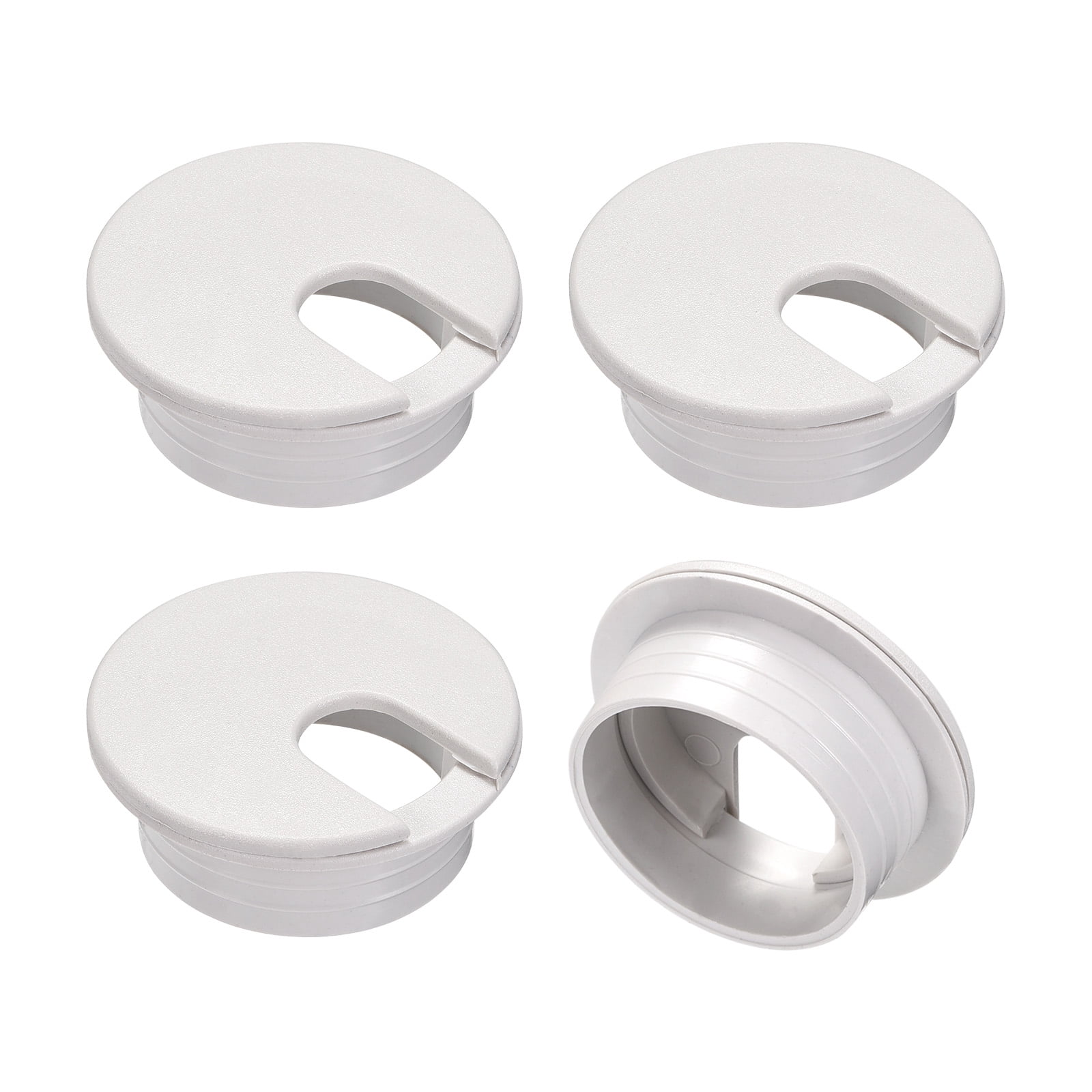 Uxcell 4Pack 1.38Inch/35mm Cable Hole Cover ABS Desk Cable Wire Cord ...