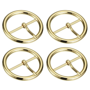 Uxcell 4Pack 1.5" Single Prong Belt Buckle Oval Center Bar Buckles for ...
