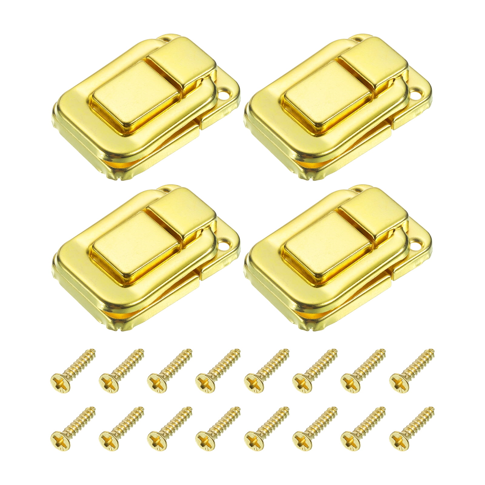 Uxcell 4Pack 1.89" x 1.26" Iron Toggle Catch Lock for Box Wooden Case ...