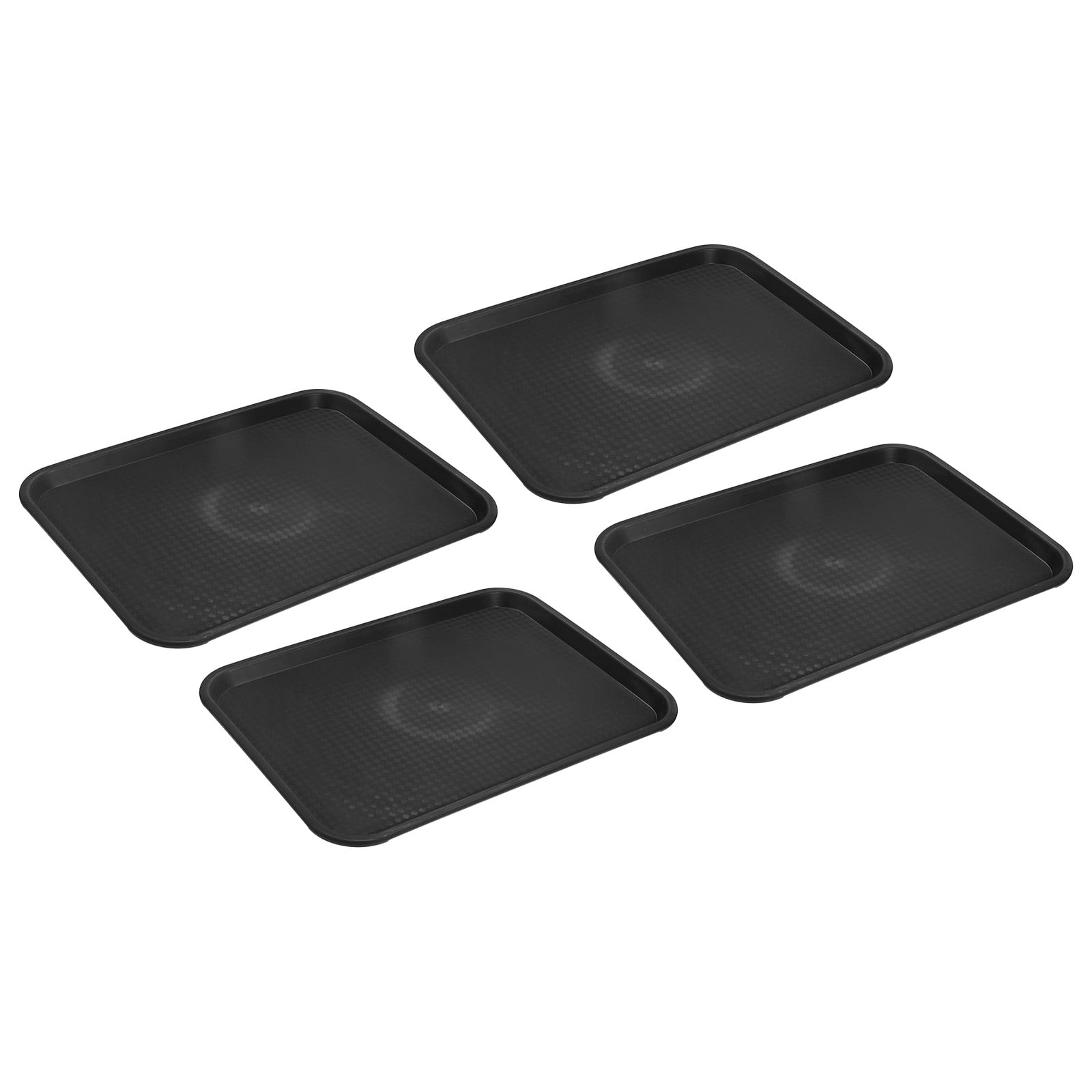 Uxcell 4Pack 12" x 16" Plastic Fast Food Trays Bulk Rectangular Serving ...
