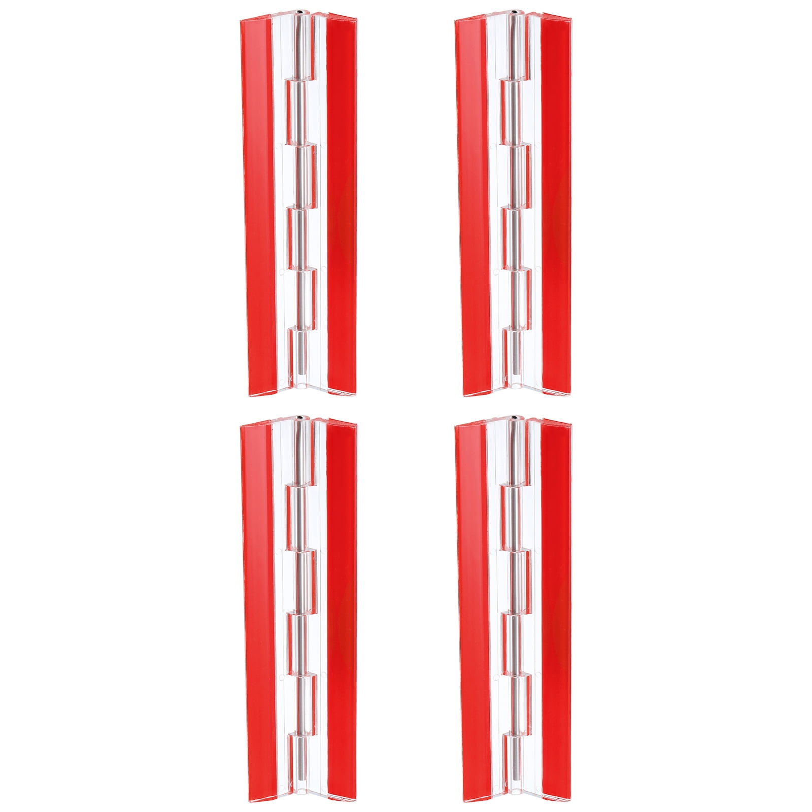 Uxcell 4Pack 150x45mm Acrylic Hinges Self Adhesive Clear Folding Hinge ...