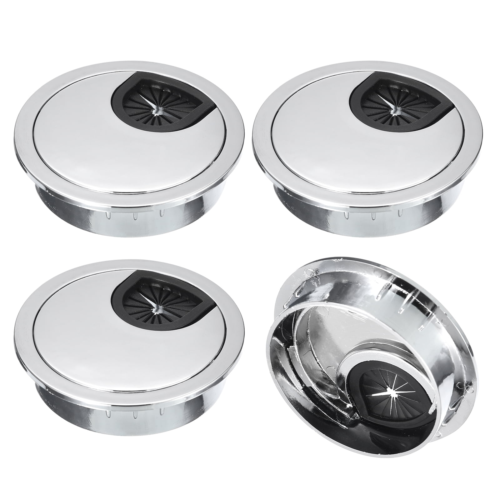 Uxcell 4Pack 2-1/4"(57mm) Cable Hole Cover ABS Desk Cable Wire Cord ...