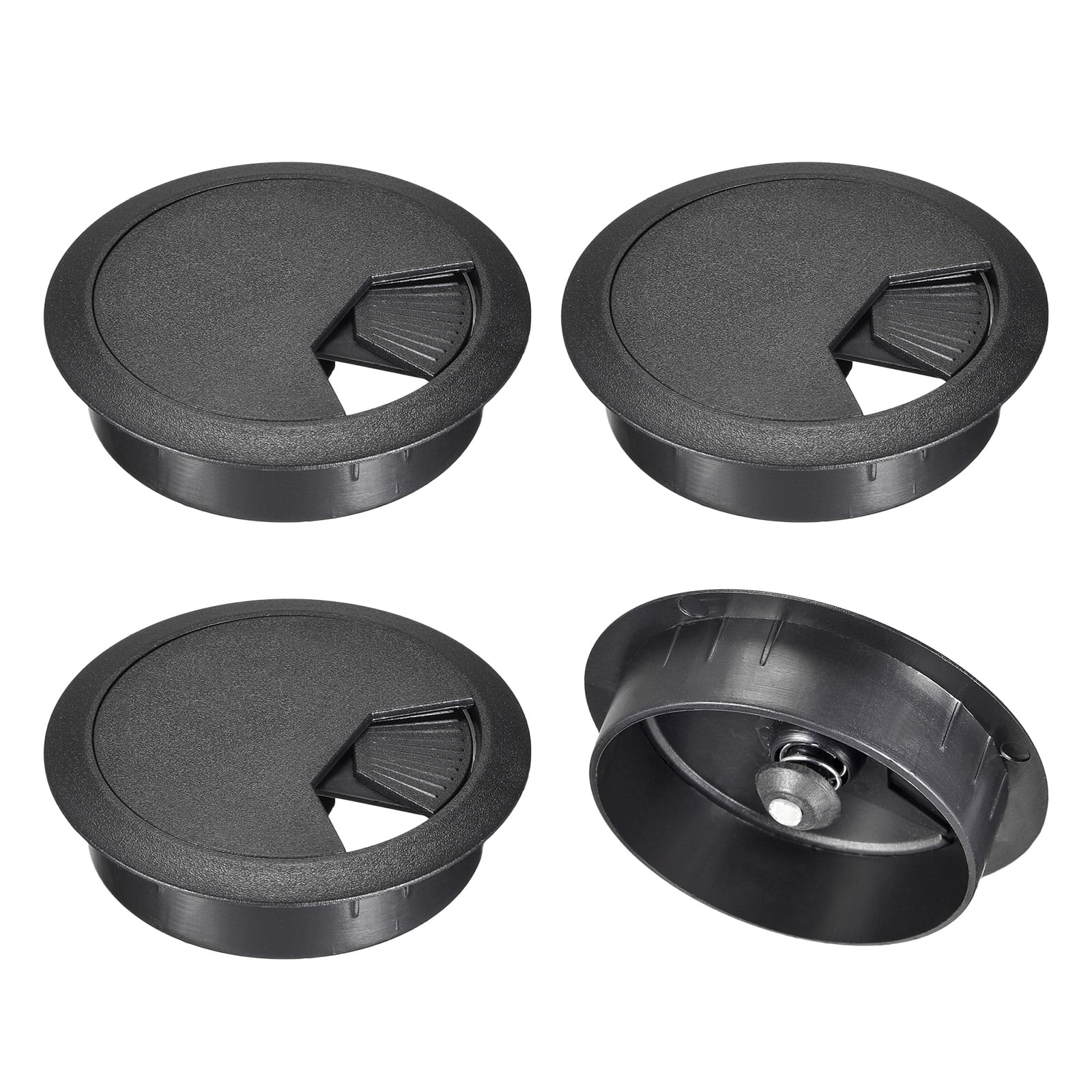 Uxcell 4Pack 2.1 Inch Cable Hole Cover ABS Office Desk Cable Wire Cord ...