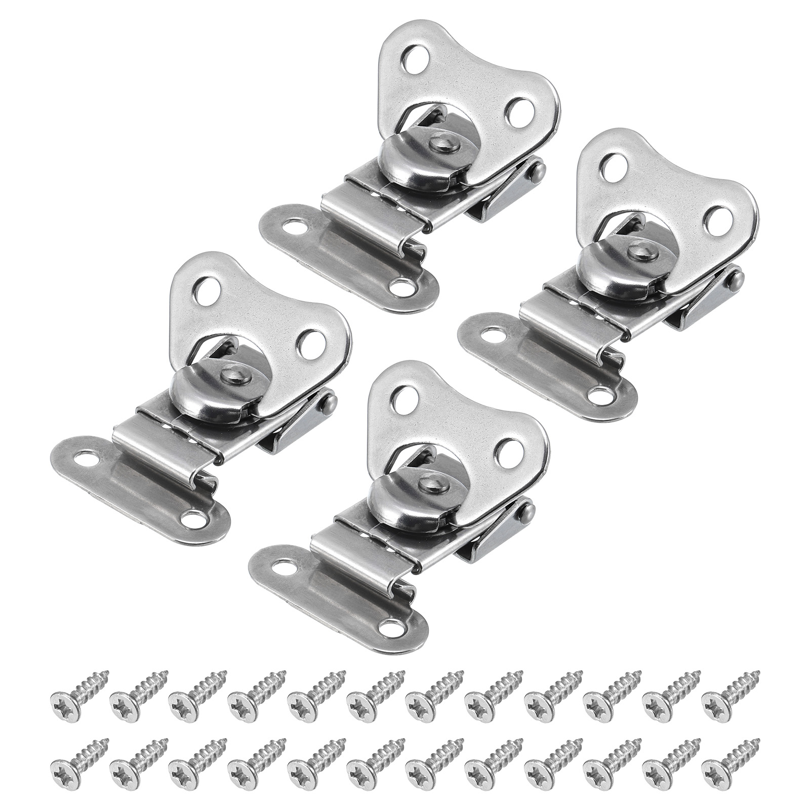 Uxcell 4Pack 2.1" x 1.5" 304 Stainless Steel Spring Loaded Butterfly ...