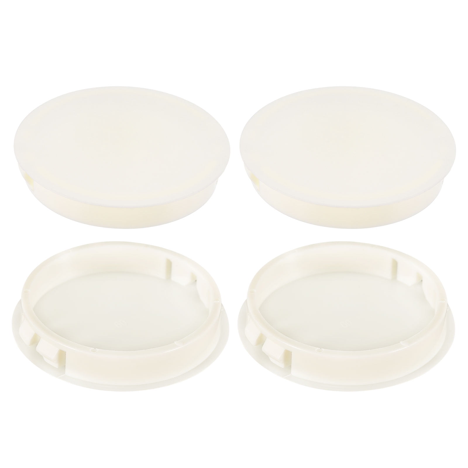 Uxcell 4Pack 2-11/32" Plastic Hole Plugs Panel Flush Type Knockout ...
