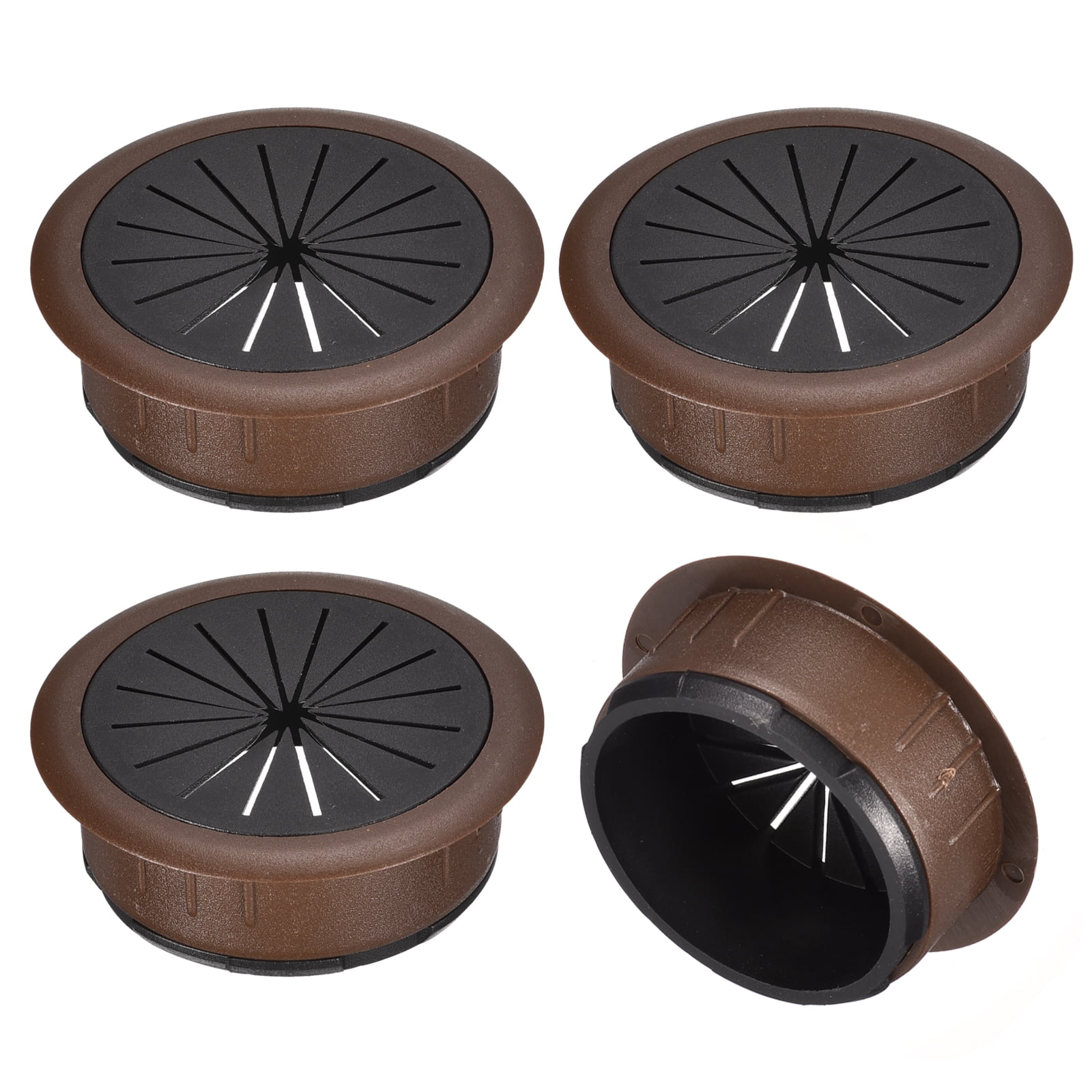 Uxcell 4Pack 2"(50mm) Cable Hole Cover ABS Desk Cable Wire Cord Grommet ...
