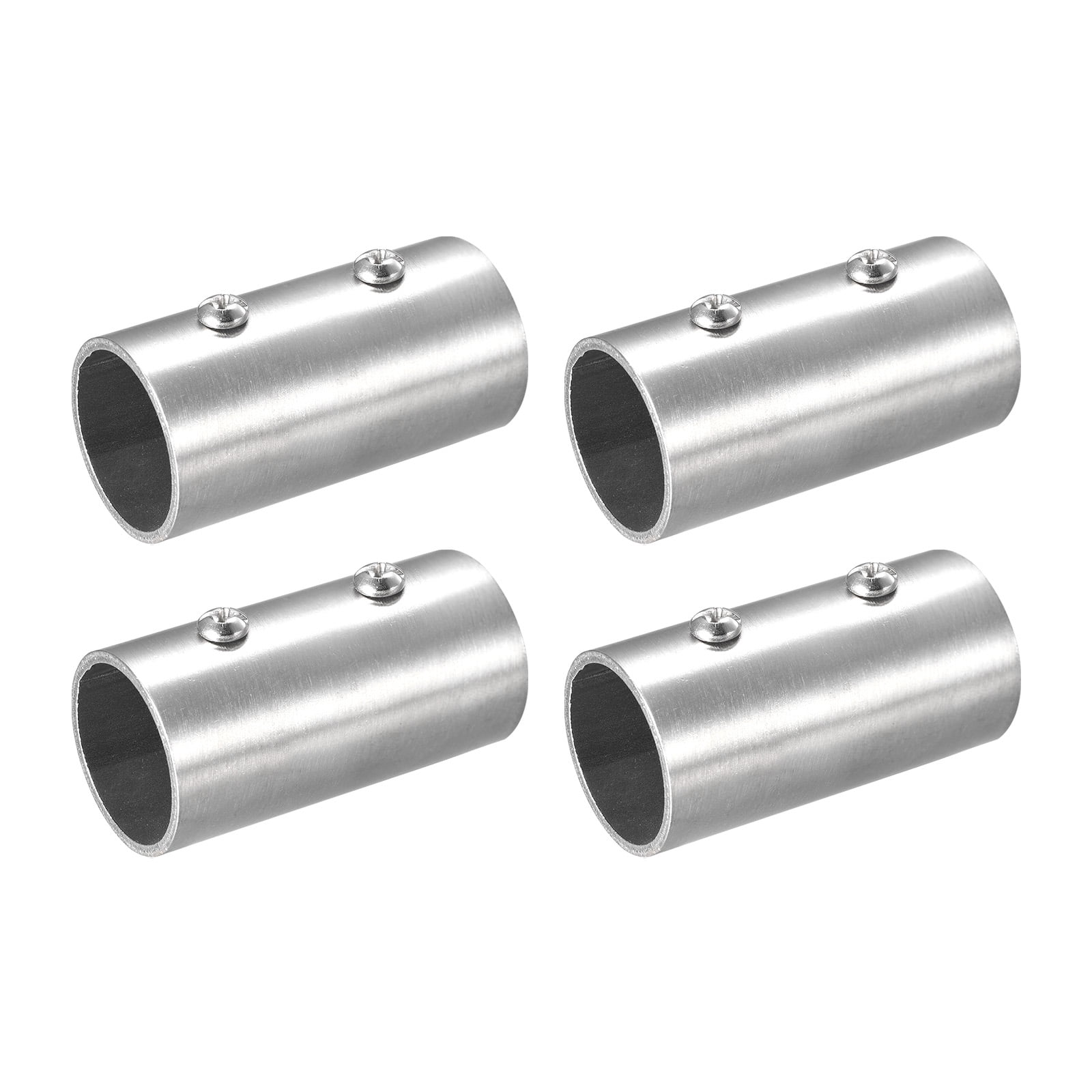 Uxcell 4Pack 2-Way 40mm 202 Stainless Steel Straight Pipe Fitting ...