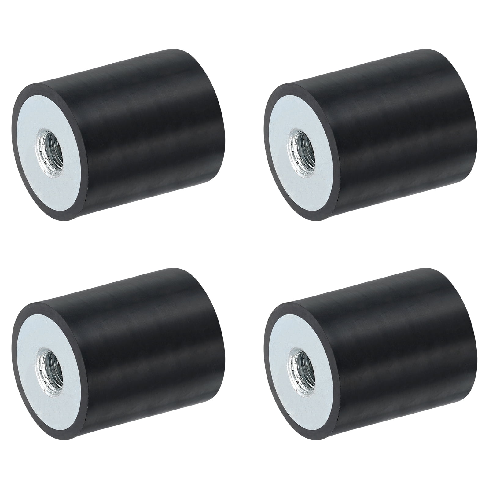 Uxcell 4Pack 20 x 25mm Rubber Female M6 Thread Isolator Replaces Anti ...