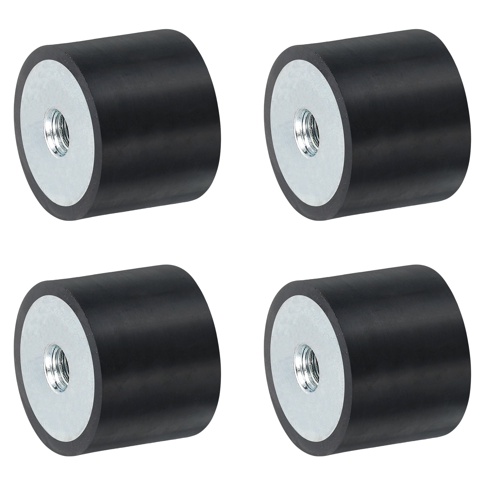 Uxcell 4Pack 25 x 20mm Rubber Female M6 Thread Isolator Replaces Anti ...