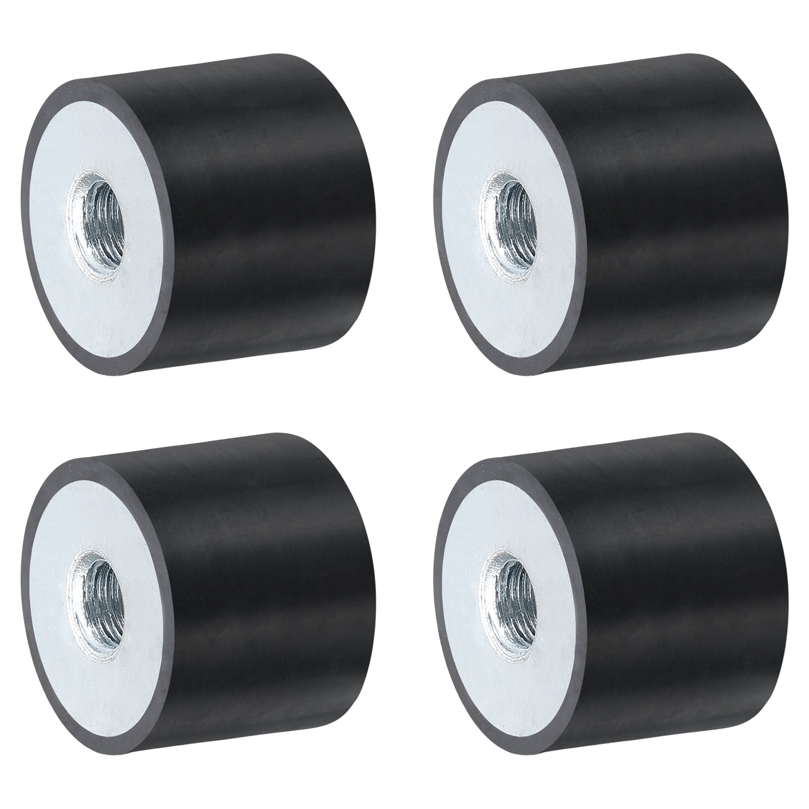 Uxcell 4Pack 25 x 20mm Rubber Female M8 Thread Isolator Replaces Anti ...