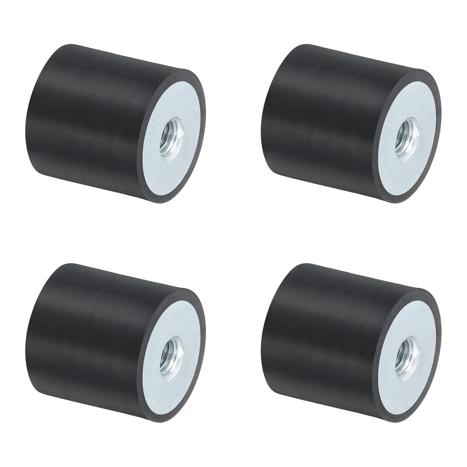 Uxcell 4Pack 30 x 30mm Rubber M8 Thread Mount Isolator Replaces Anti ...