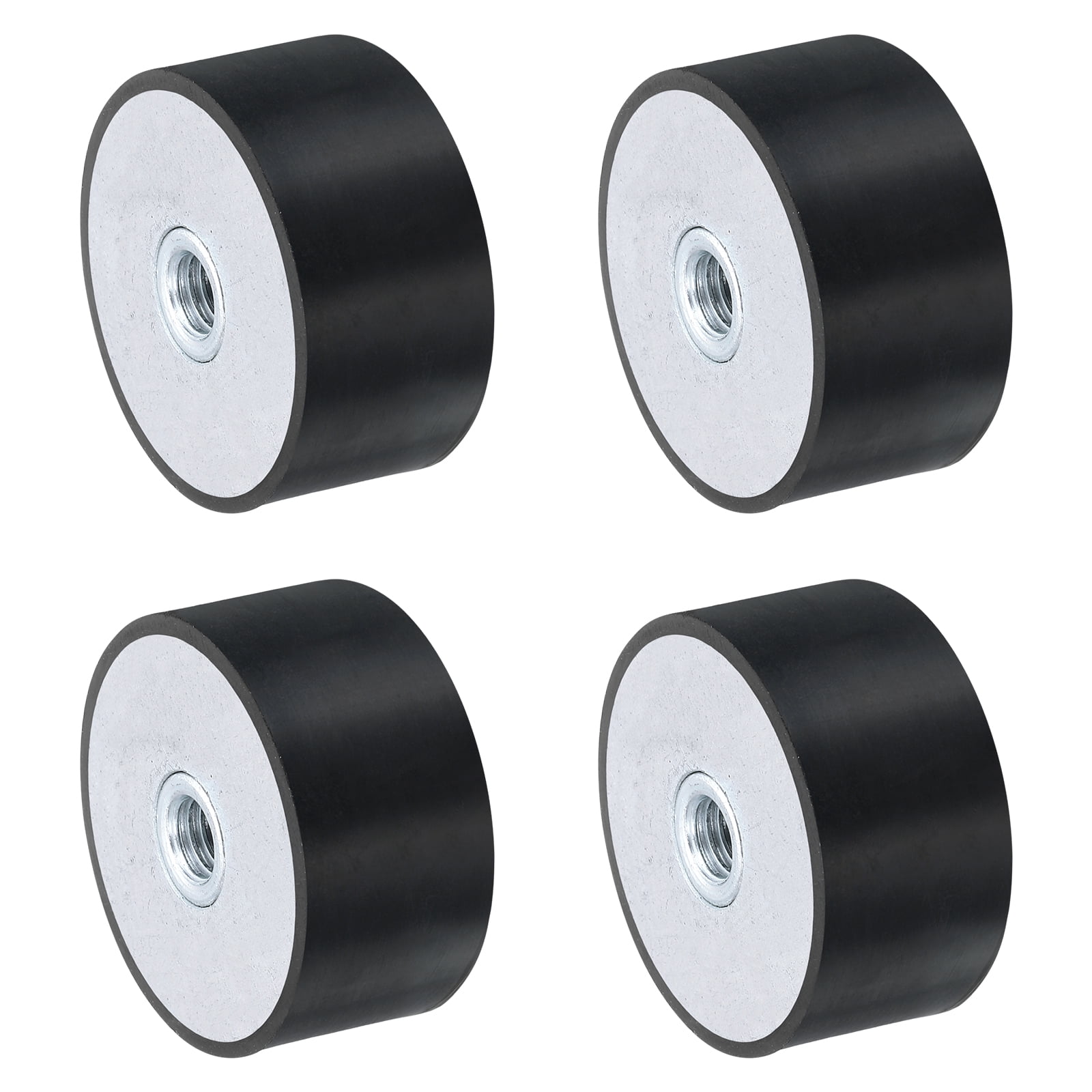 Uxcell 4Pack 40 x 20mm Rubber Female M8 Thread Isolator Replaces Anti ...