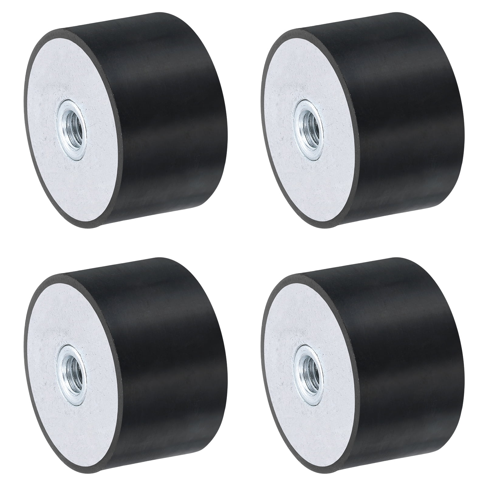 Uxcell 4Pack 40 x 25mm Rubber Female M8 Thread Isolator Replaces Anti ...