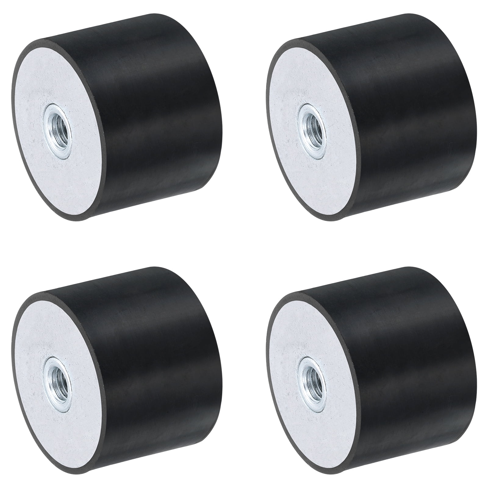 Uxcell 4Pack 40 x 30mm Rubber Female M8 Thread Isolator Replaces Anti ...