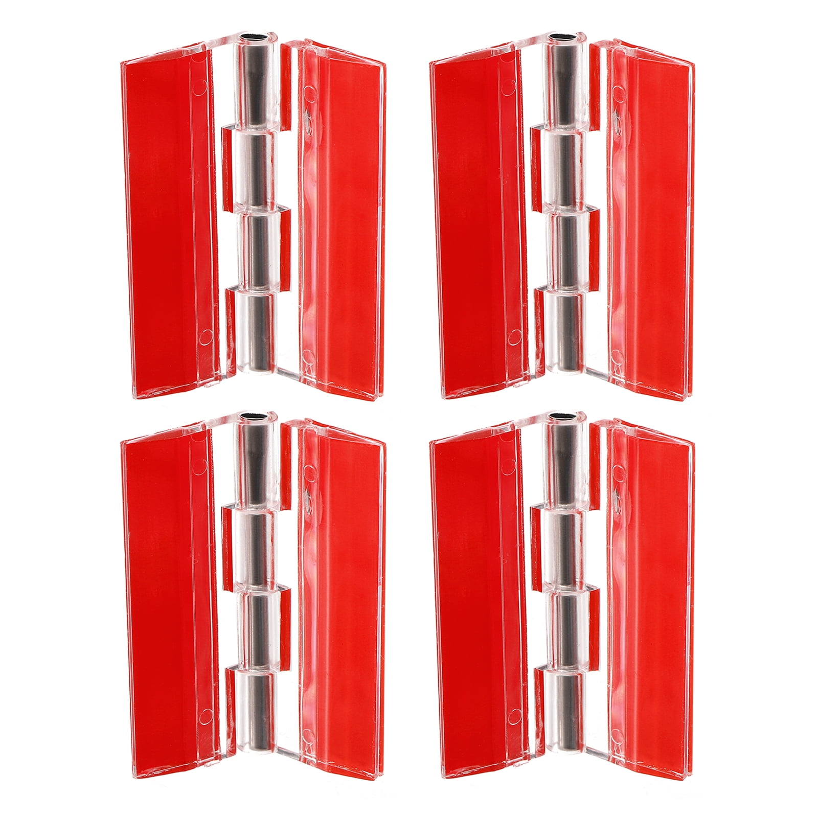 Uxcell 4Pack 45x34mm Acrylic Hinges Self Adhesive Clear Folding Hinge ...