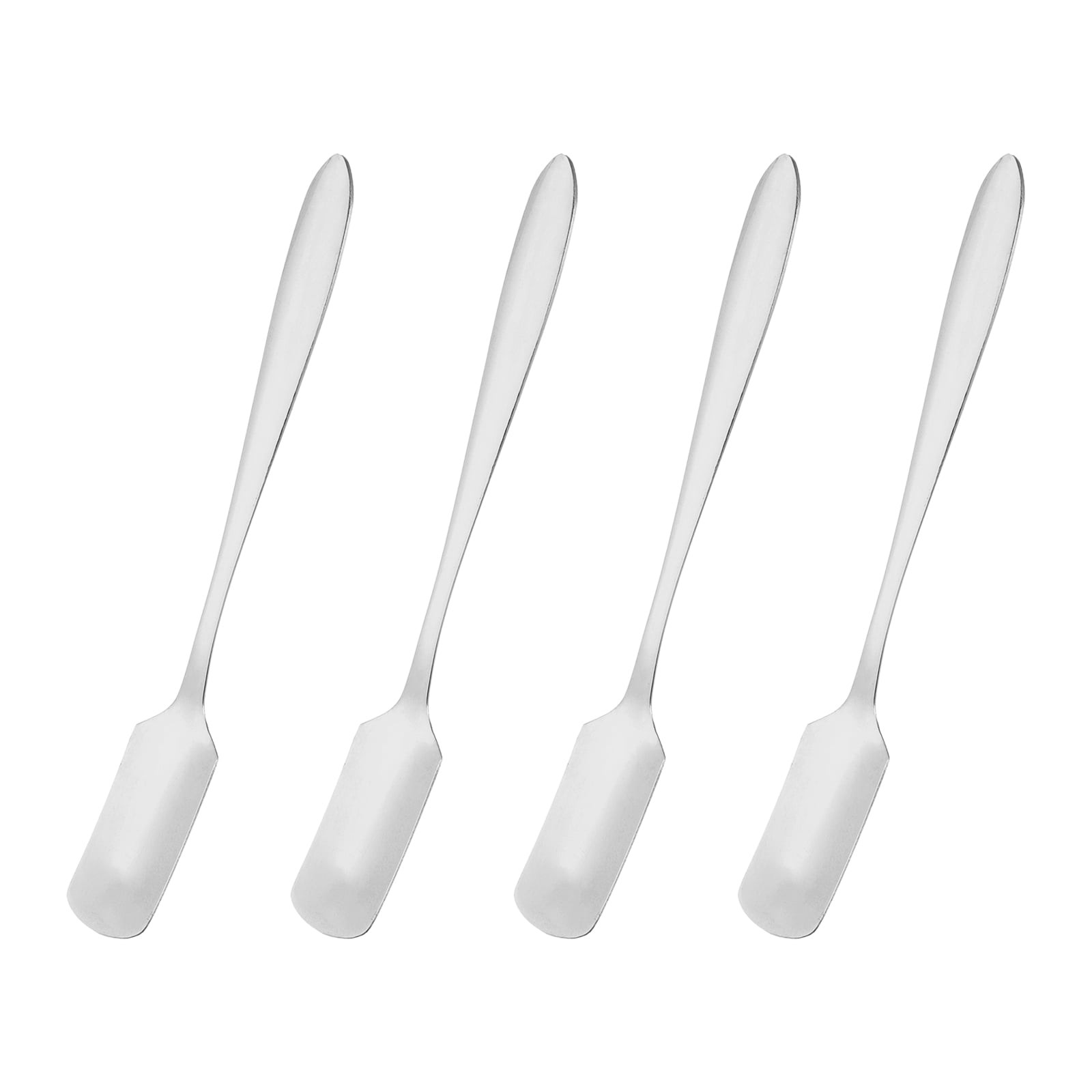 Uxcell 4Pack 5" Stainless Steel Mini Ice Tea Spoons Coffee Ice Cream ...