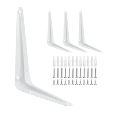ZHUYING 6 Pack Floating Shelf Brackets, 6 Inch Heavy Duty Industrial ...