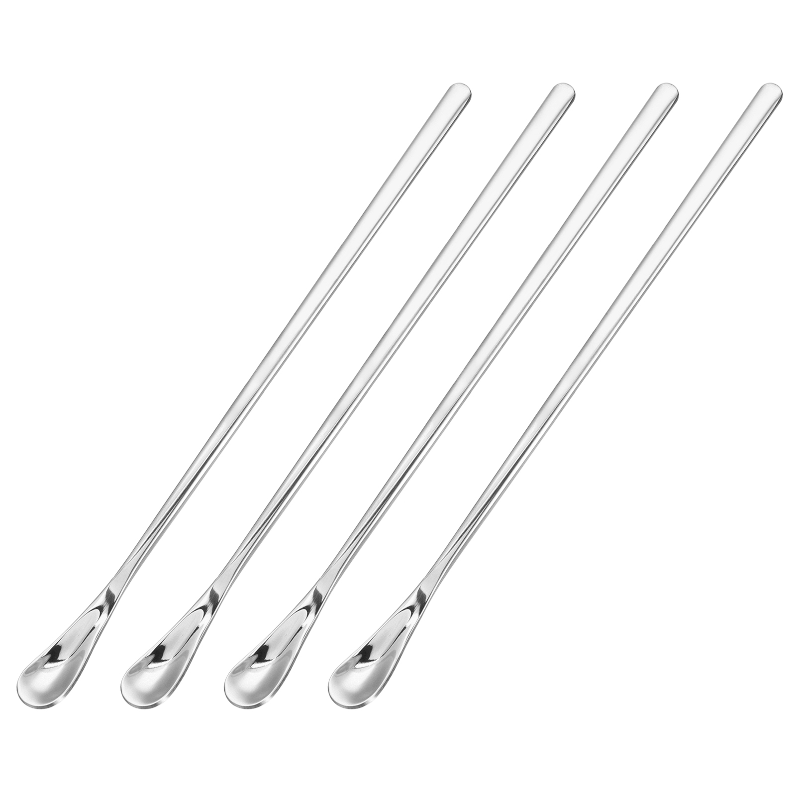Uxcell 4Pack 7.6" Stainless Steel Mixing Spoon Cocktail Stirrer ...