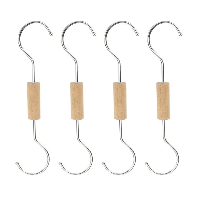Uxcell 4Pack 9 Inch Large S Hooks Hanging Hook for Closet Kitchen ...